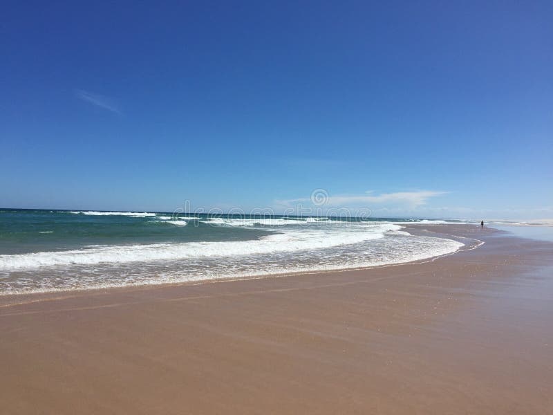 Panorama Anna Bay beach stock photo. Image of beach, vacation - 49484004