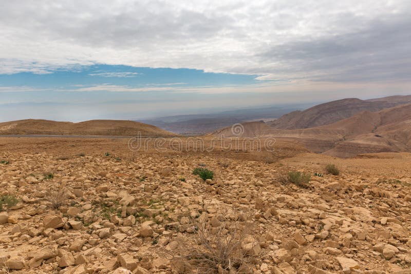 Panorama of Arava Desert,Israel Stock Photo - Image of famous, landmark ...