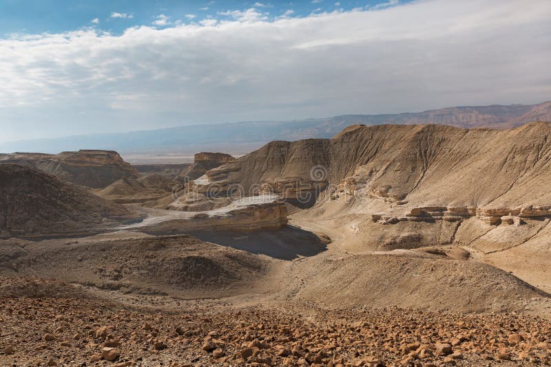 Panorama of Arava Desert,Israel Stock Photo - Image of famous, landmark ...