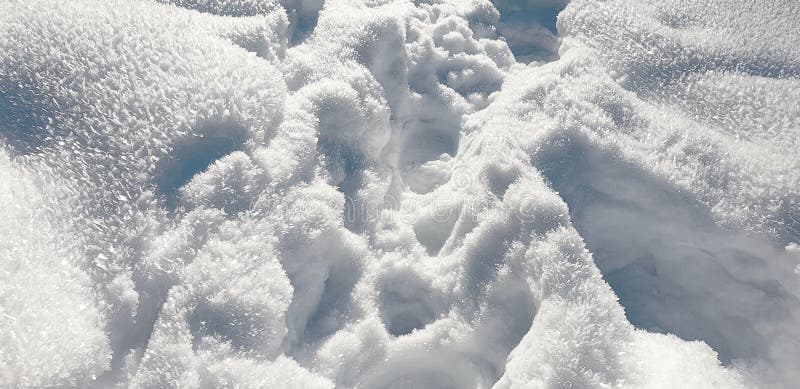 Panorama Background of White Crystal Snow Stock Image - Image of water ...