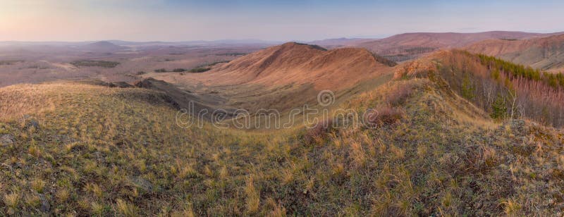 Panorama of bald ridge stock photo. Image of mountains - 62216458
