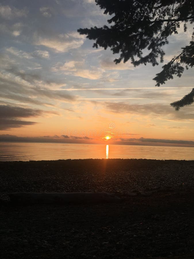 Sunset stock image. Image of view, beach, panorama, life - 153038327