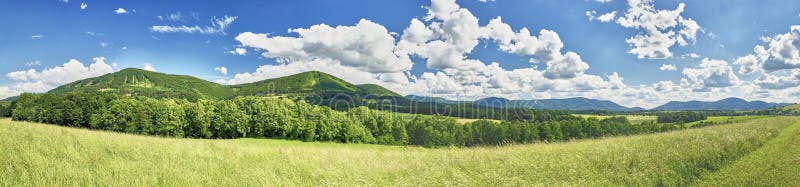 Panorama Beskydy mountains stock photo. Image of europe - 73600974