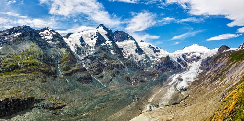 Panorama Bij Pasterze-Gletsjer Grossglockner Stock Afbeelding - Image ...
