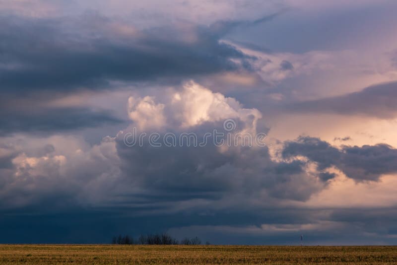 Panorama of Black Sky Background with Storm Clouds. Thunder Front Stock ...