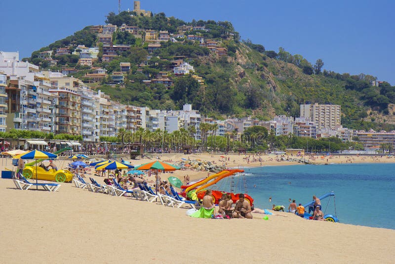 Panorama of Blanes, Spain editorial photo. Image of holiday - 72770101