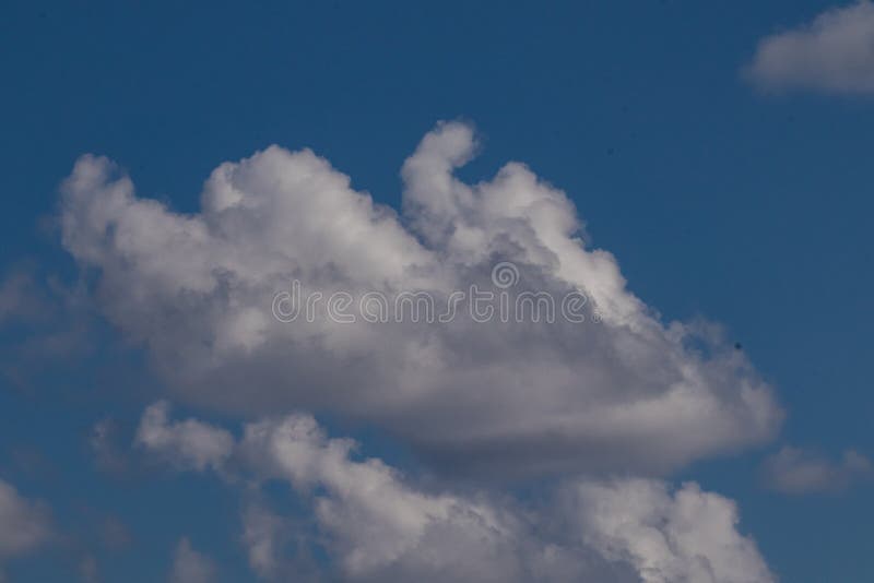 Almost clear blue sky stock image. Image of cloudy, clouds - 178179715