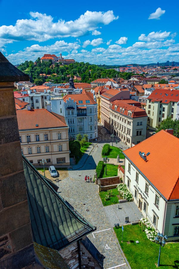 Panorama of Brno with Spilberk, Czech Republic Stock Image - Image of ...