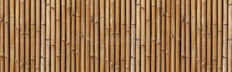 Brown Old Bamboo Fence Texture and Background Seamless Stock Image ...