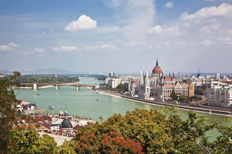Panorama of Budapest. Top View Stock Image - Image of eastern, capital ...