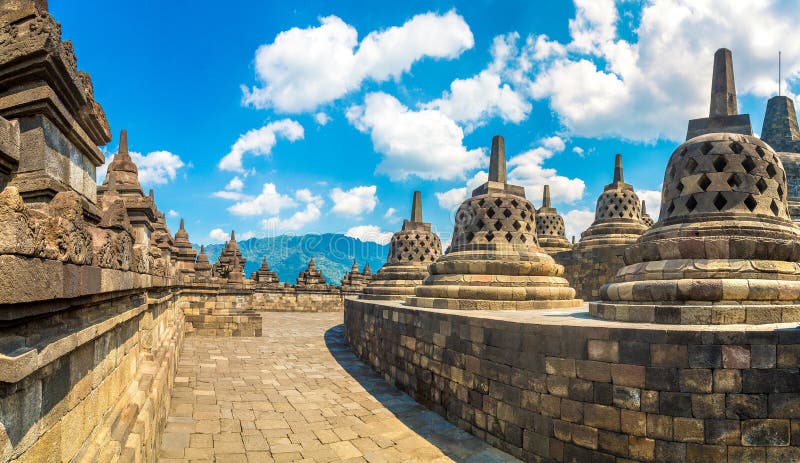 Borobudur temple Java stock image. Image of historic - 235296683