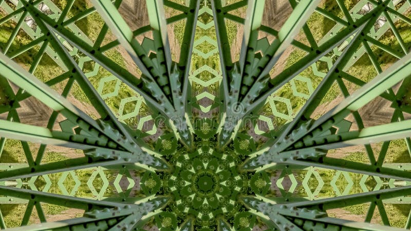 Panorama Busy Angular Design Created from a Green Bridge in California ...