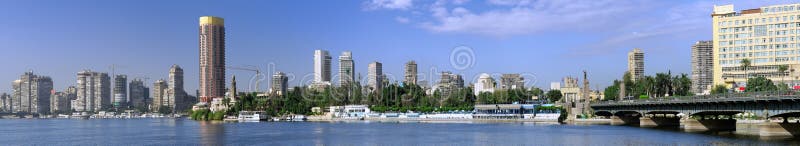 Panorama on Cairo stock photo. Image of nile, landscape - 23053618