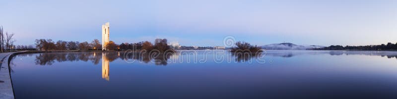 Panorama of Canberra, Australia Stock Photo - Image of capital, skyline ...