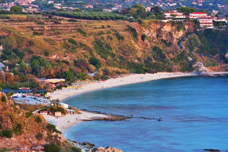 Capo Vaticano Italy stock photo. Image of vibo, blue - 103724958