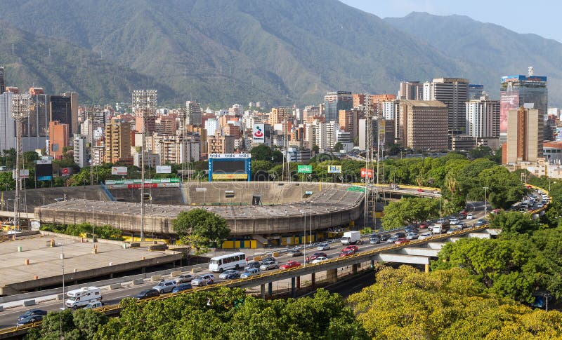 Panorama Caracas Miasto, Wenezuela Obraz Stock Editorial - Obraz ...