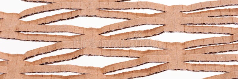 Panorama. Cardboard Box Pattern Isolated on White Background Stock ...