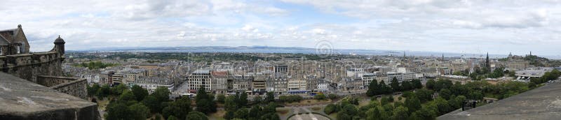 Panorama of the City of Edinburgh Scotland Stock Image - Image of ...