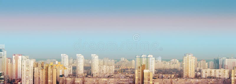 Panorama cityscape stock image. Image of construction - 80902533