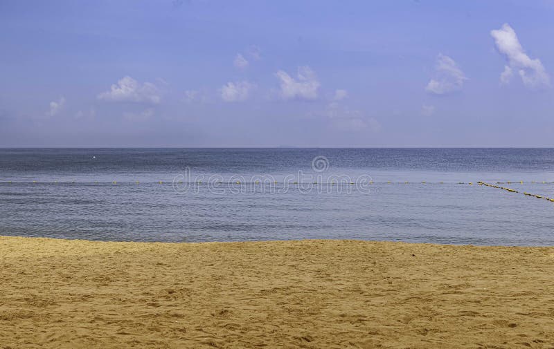 Clean Beaches, Sea Water and Blue Sky Stock Image - Image of holiday ...