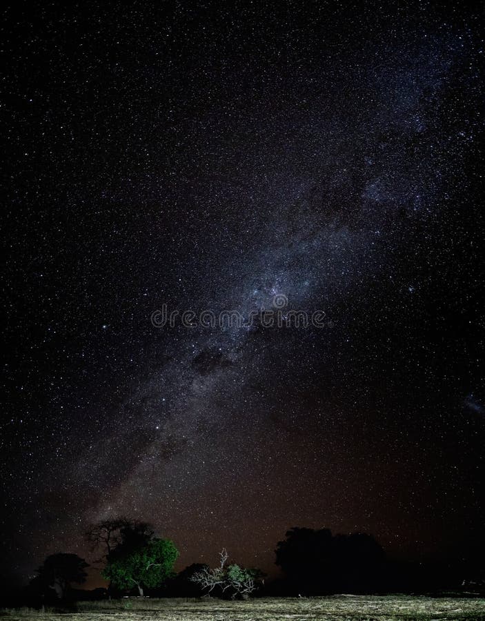 Panorama of clear night sky with stars, Panorama of clear night sky ...