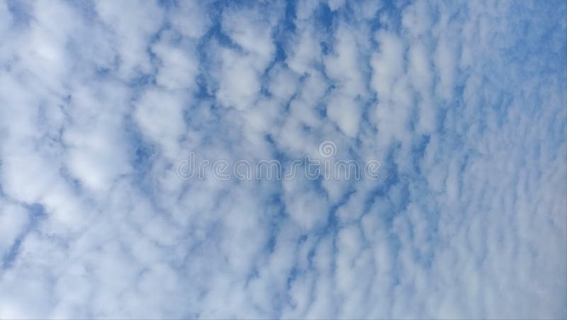 Panorama Clouds in High Blue Sky Stock Image - Image of wave, sunlight ...