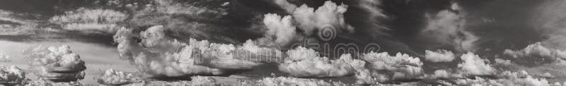 Panorama of Cloudy Sky. Natural Day Cloudy Sky Abstract Background ...
