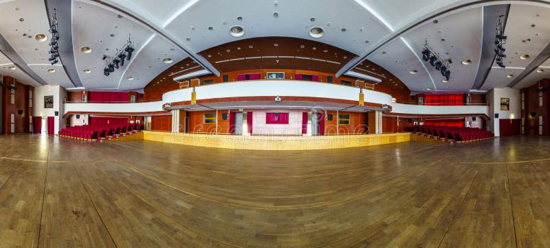 Panorama of the Concert Hall. View from the Stage. Visible Scenes on ...