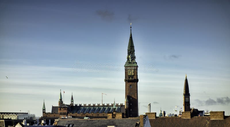 Copenhagen Roof Tops, Denmark Stock Photo - Image of town, urban: 29726962