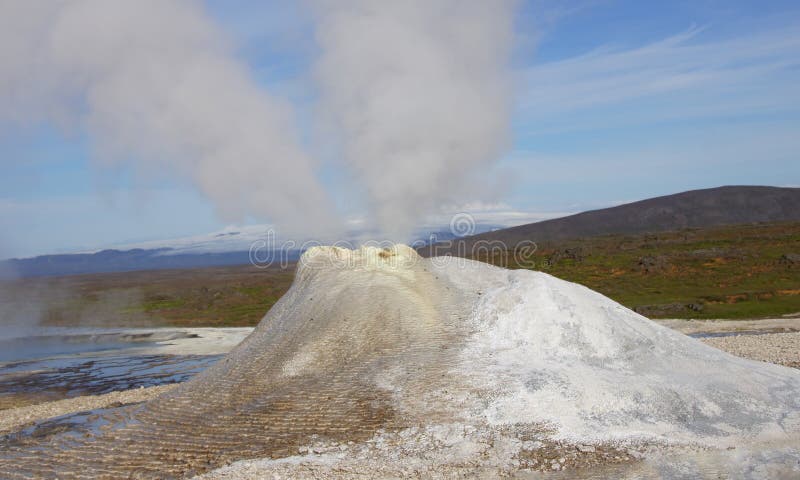 Panorama Da Fumarola De Hveravelir Imagem de Stock - Imagem de casa ...