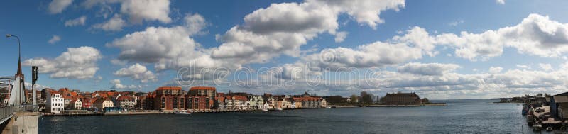 Panorama of Danish Town SÃ¸nderborg (Sonderburg) Stock Image - Image of ...