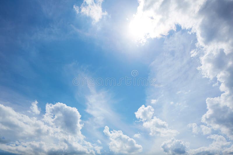 Panorama of Daytime Sky with Clouds. Sky Background . Daylight Sky with ...