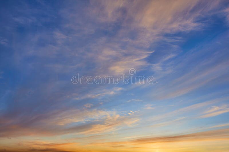 Panorama of Daytime Sky with Clouds. Sunset Sky Background . Daylight ...