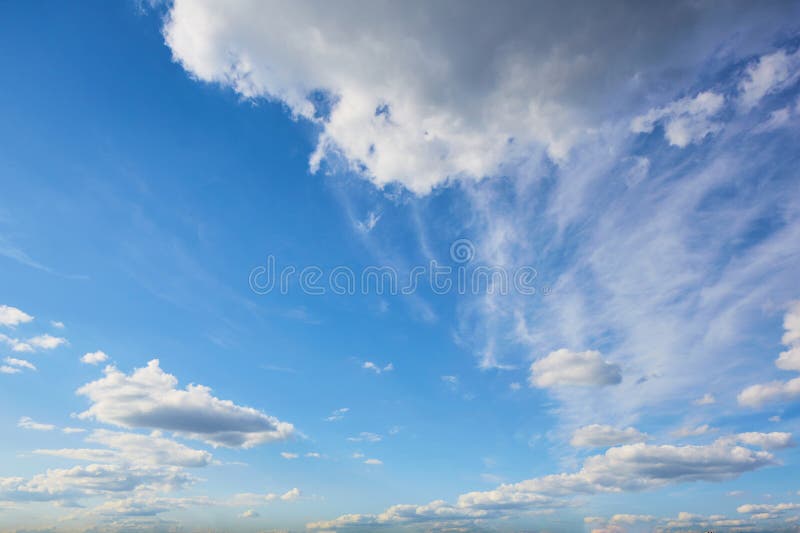 Panorama of Daytime Sky with Clouds. Sunset Sky Background . Daylight ...