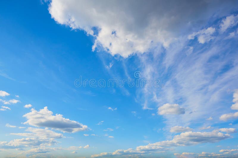 Panorama of Daytime Sky with Clouds. Sunset Sky Background . Daylight ...