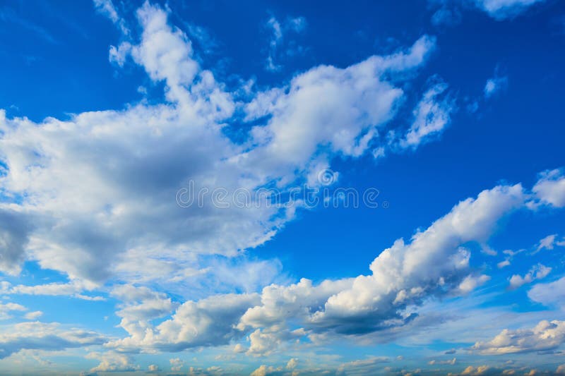 Panorama of Daytime Sky with Clouds. Sunset Sky Background . Daylight ...