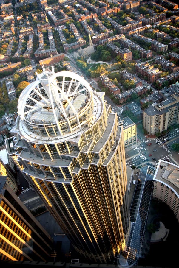 Panorama De Boston De La Torre Prudencial Imagen de archivo - Imagen de ...