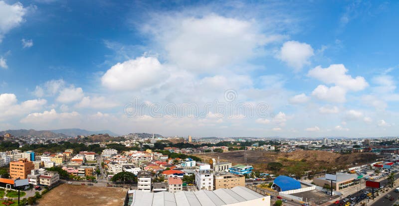 Panorama De La Ciudad De Guayaquil Imagen de archivo - Imagen de ...