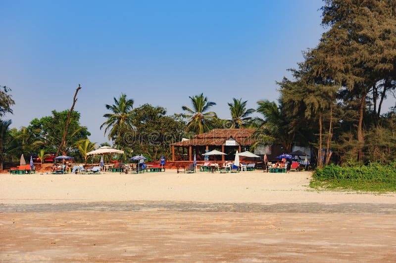 Panorama De La Playa, Goa Del Sur, La India Fotografía editorial ...