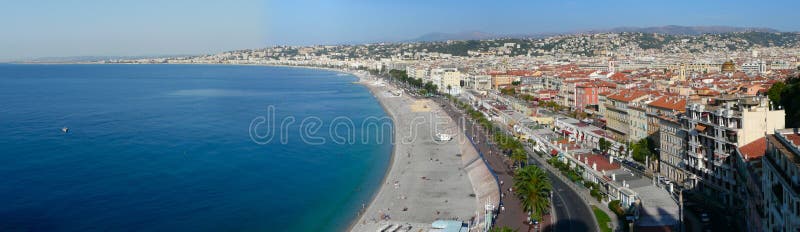 Panorama de Nice photo stock. Image du panorama, ville - 3255410
