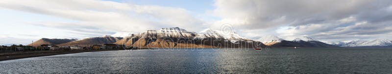 Panorama De Svalbard, Spitsbergen, Noruega Imagem de Stock - Imagem de ...