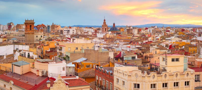 Paysage Urbain De Valencia Old Town, Espagne Photo stock - Image du ...