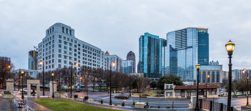 Panorama Del Midtown Atlanta Imagen de archivo - Imagen de nadie ...