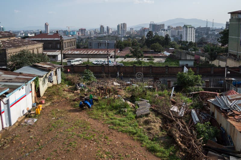 Panorama Della Città, Addis Ababa, Etiopia Immagine Stock Editoriale ...