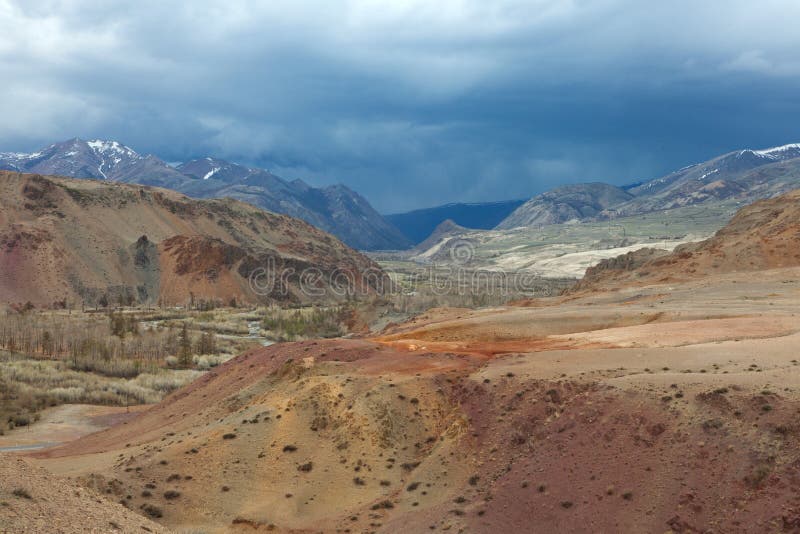 Panorama della steppa fotografia stock. Immagine di sceneggiature ...