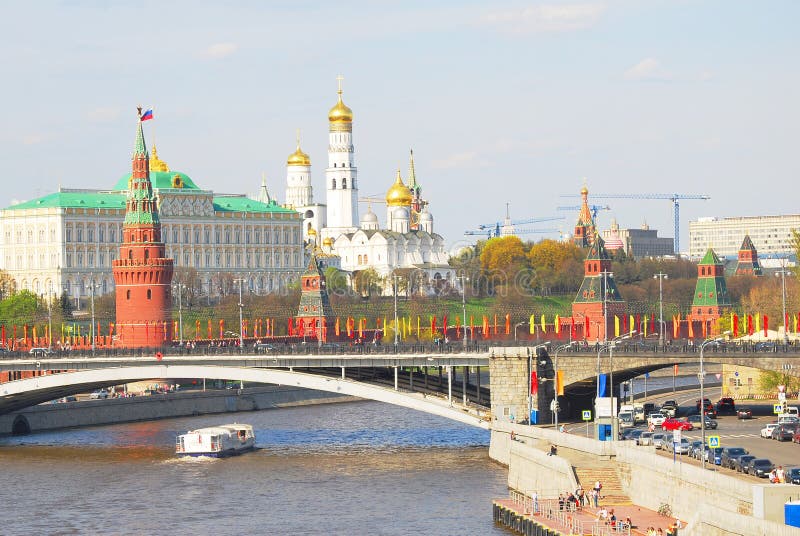 Panorama Di Cremlino Di Mosca Fotografia Stock - Immagine di eredità ...