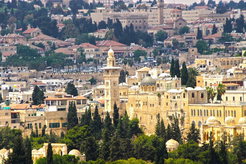 Panorama di Gerusalemme 3 immagine stock. Immagine di tetto - 18165725