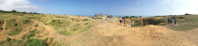 Panorama Di Pointe Du Hoc, Francia Immagine Editoriale - Immagine di ...