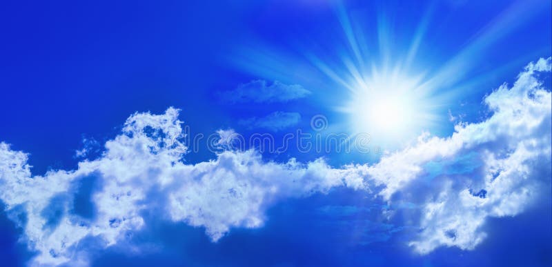 Panorama do céu azul imagem de stock. Imagem de raios - 9438273