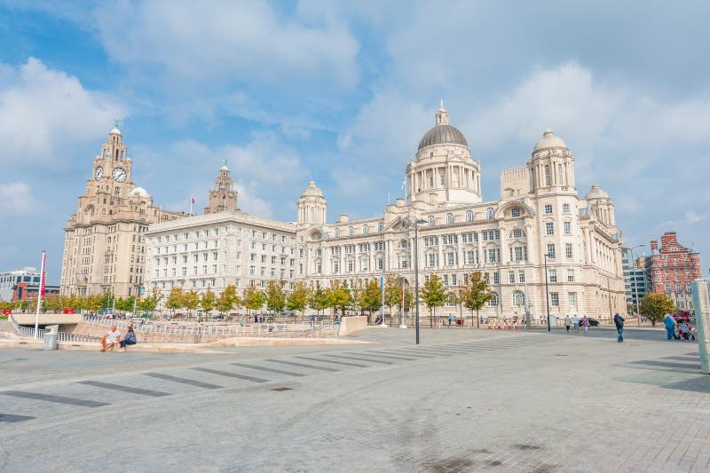 Panorama Do Porto De Liverpool Imagem de Stock Editorial - Imagem de ...